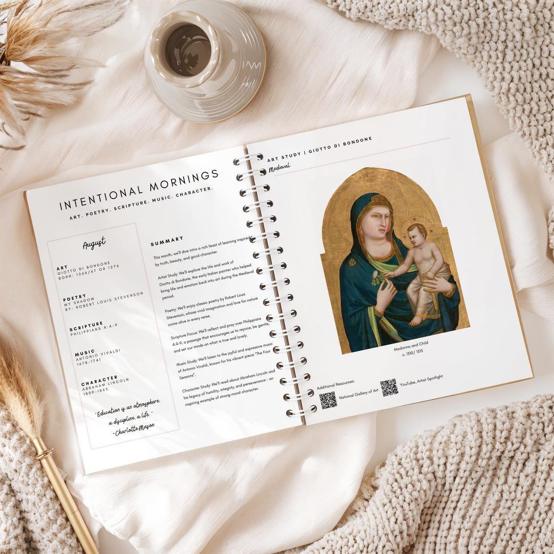 Charlotte Mason Morning Menu: Complete Homeschool Year, Morning Basket ...