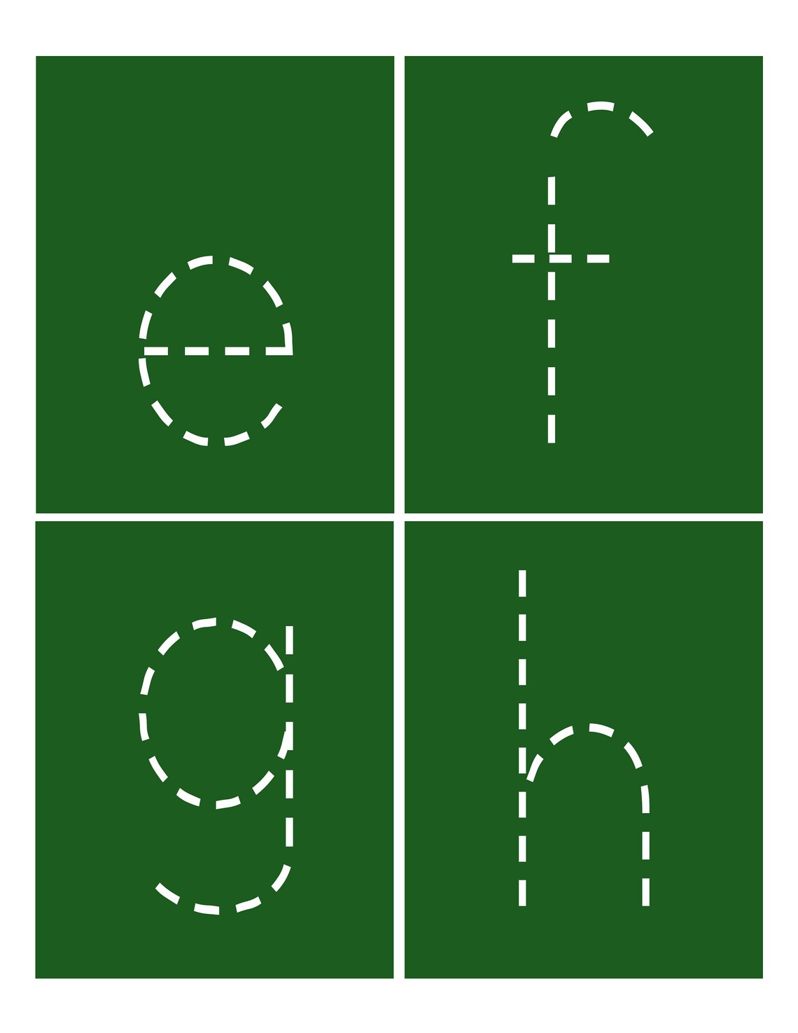 English Alphabet Flashcards, Traceable Letters, Chalkboard Letters ...