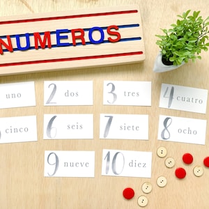 Spanish Numbers, Numbers 1-10, Spanish Flash Cards, Homeschool ...