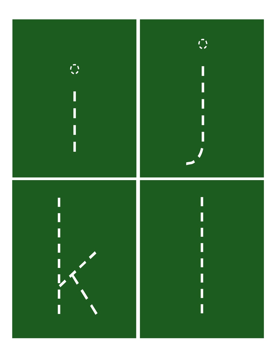 English Alphabet Flashcards, Traceable Letters, Chalkboard Letters ...