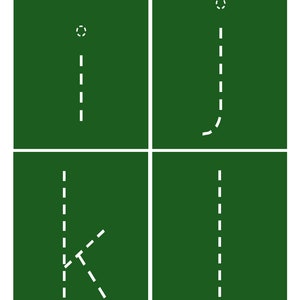 English Alphabet Flashcards, Traceable Letters, Chalkboard Letters ...