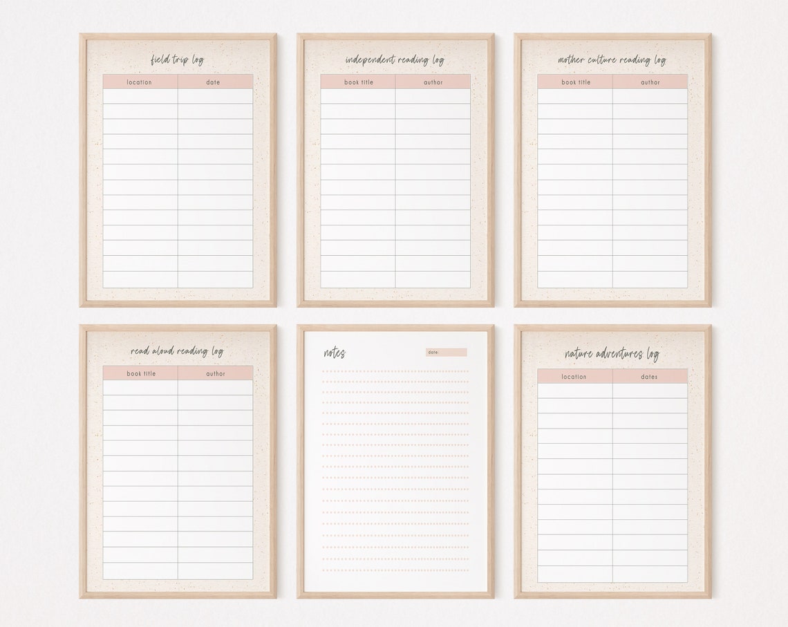 Charlotte Mason Homeschool Planner: Nature Theme, Printable Planner ...