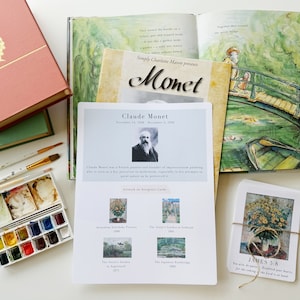 Claude Monet Art Scripture Cards: Picture Study, Digital Download - Etsy
