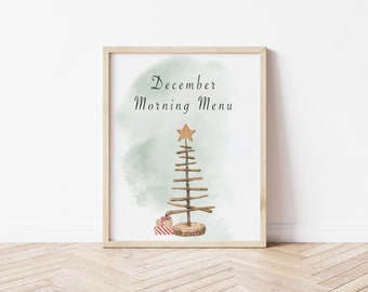 Christmas Morning Menu - Etsy