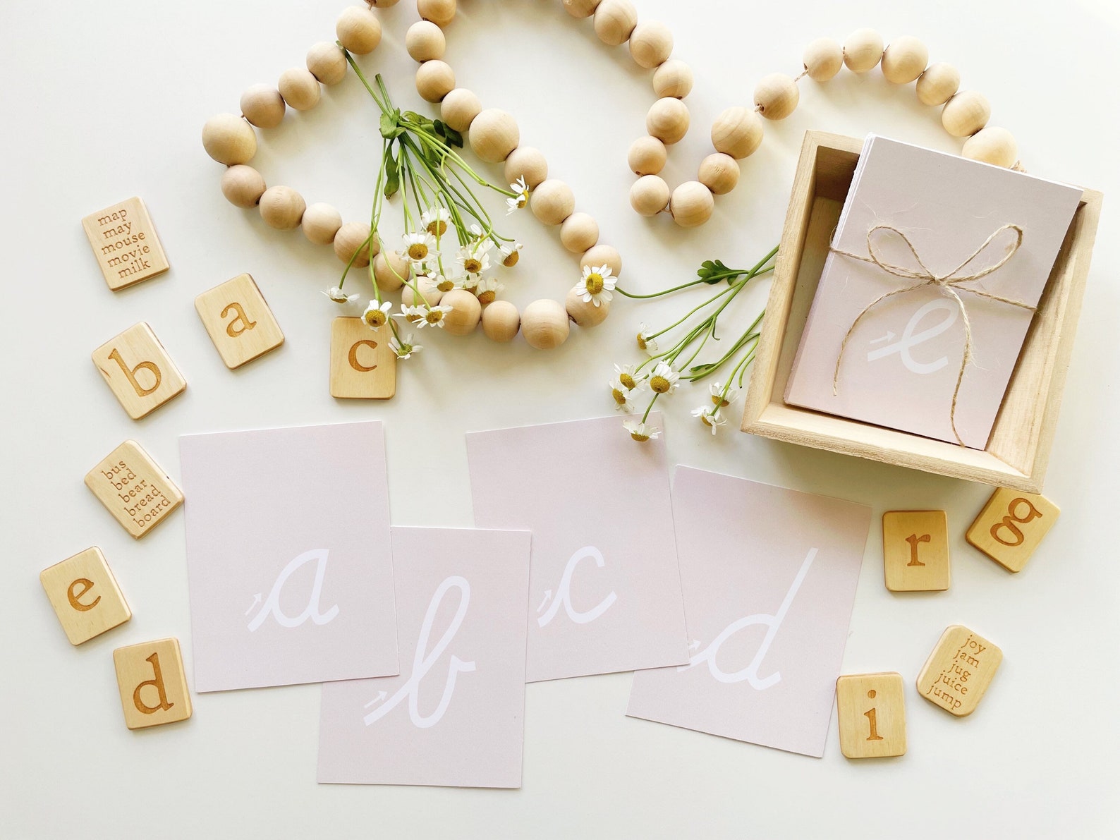 English Cursive Alphabet Flashcards, Traceable Letters, Neutral Letters ...