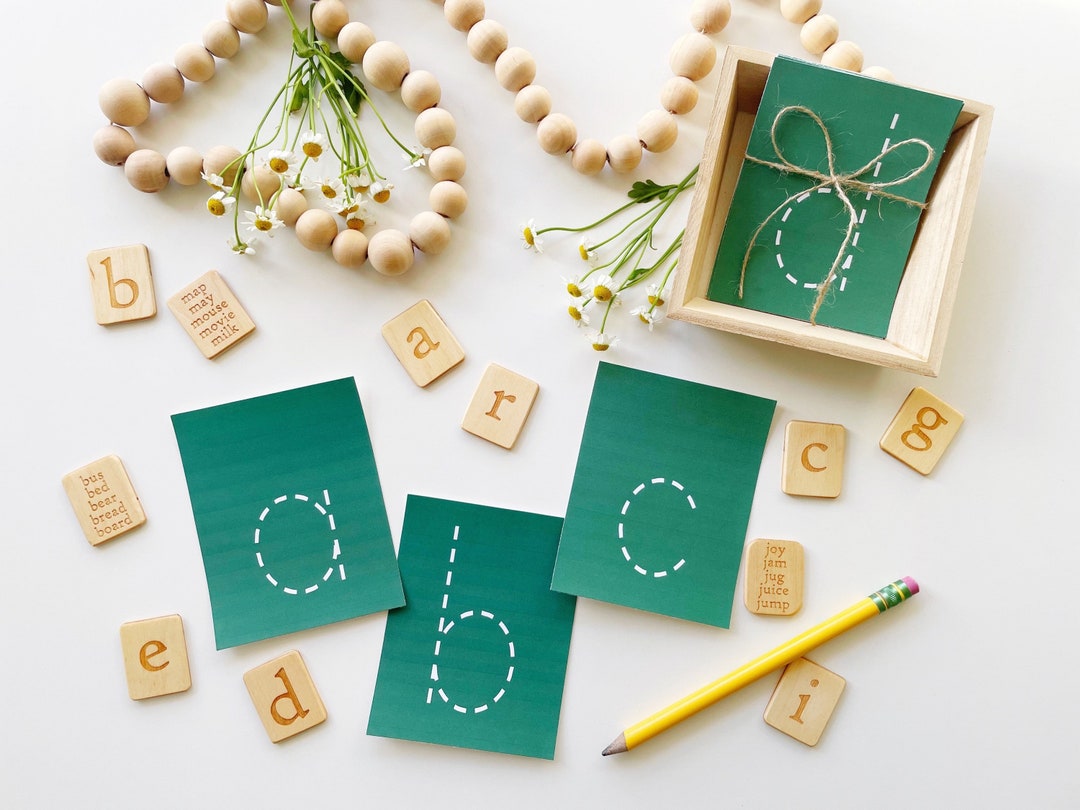 English Alphabet Flashcards, Traceable Letters, Chalkboard Letters ...