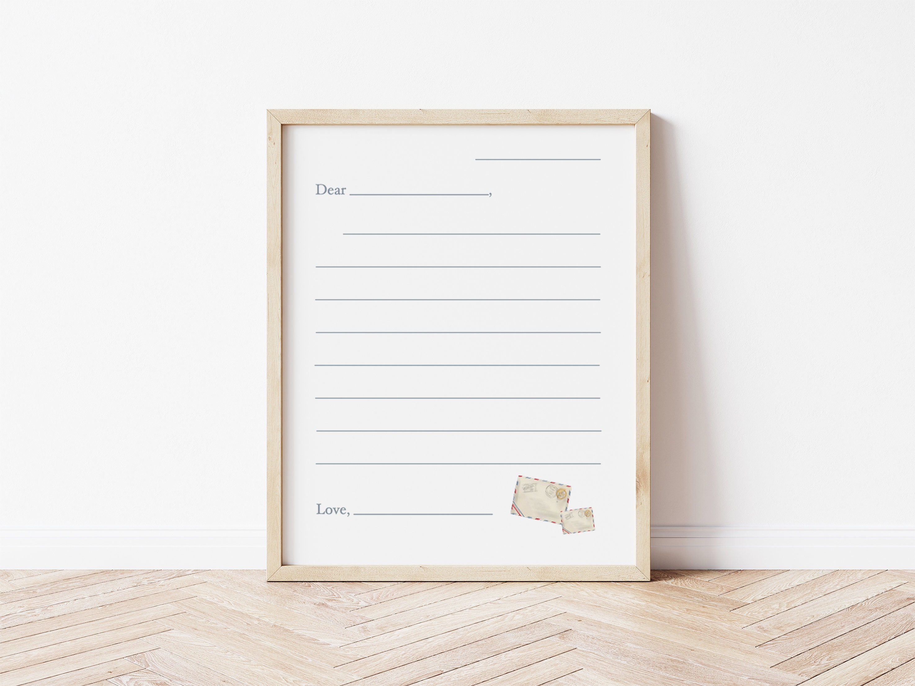 Blank Letter Template: Homeschool Writing Practice, Letters, Pen Pal - Etsy