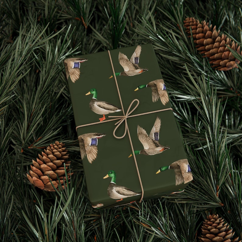 Watercolor Duck-themed Wrapping Papers for Nature Lovers - Etsy