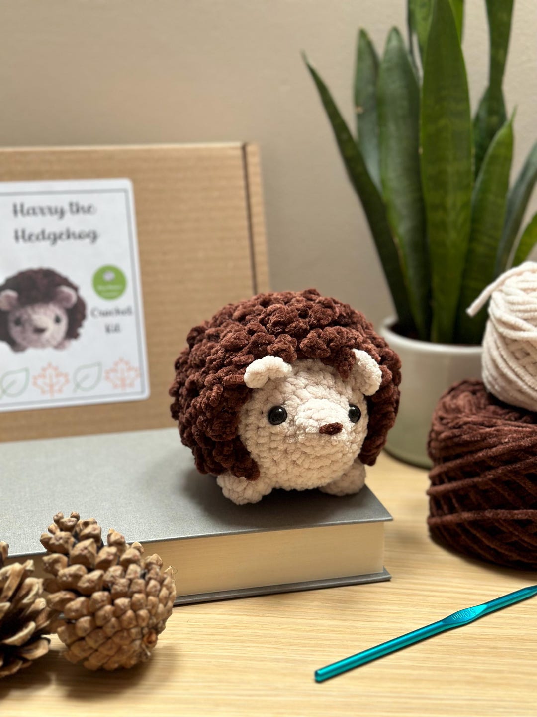 Crochet Kit and Pattern for Harry the Hedgehog, DIY Tool Kit, Learn ...