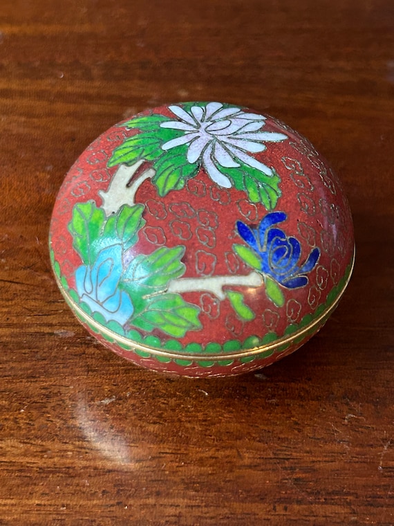 Vintage Cloisonné Trinket Box, Stunning Vintage Box, … - Gem