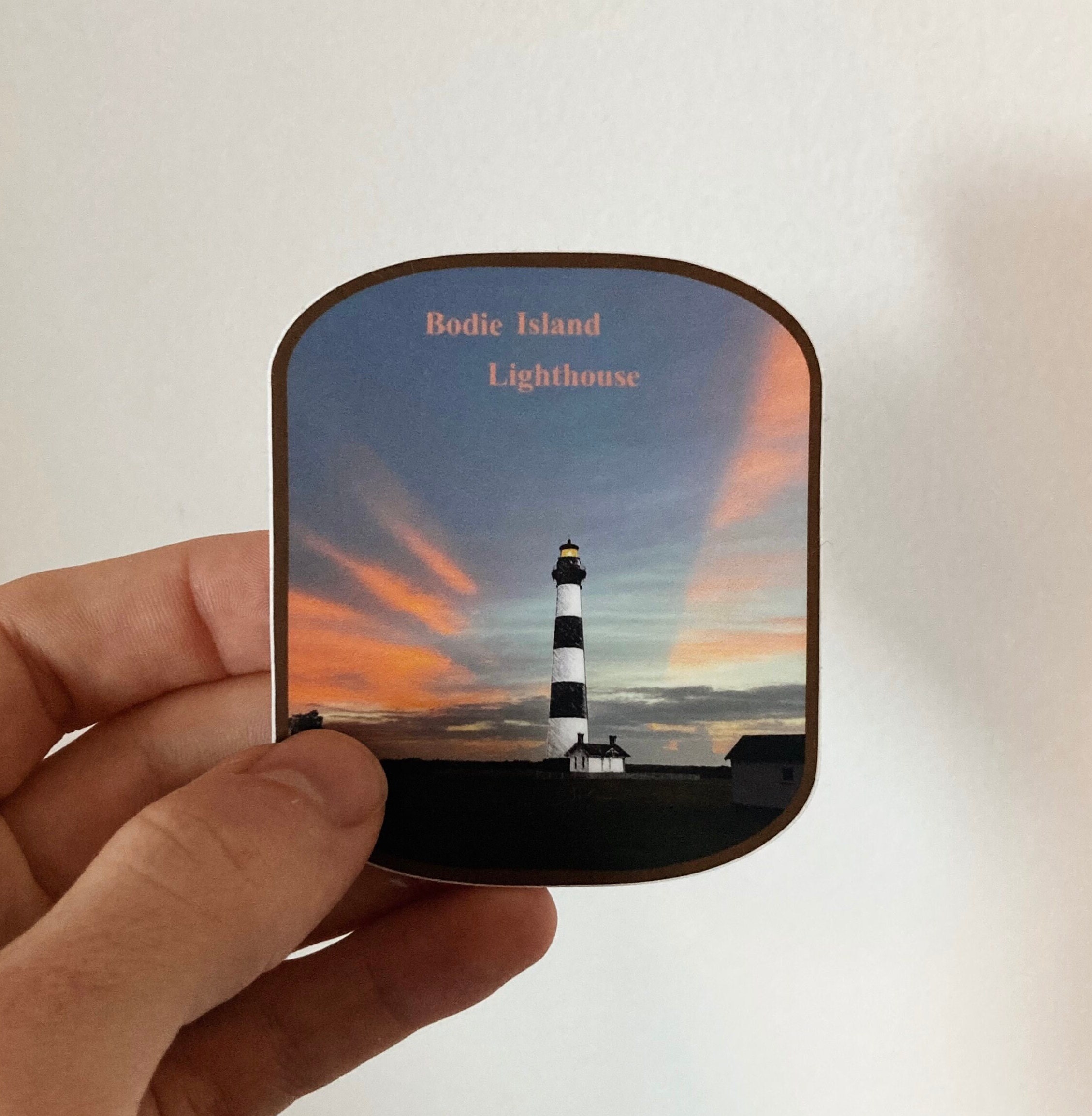 Bodie Island Lighthouse Sticker | Outer Banks Lighthouse Sticker ...