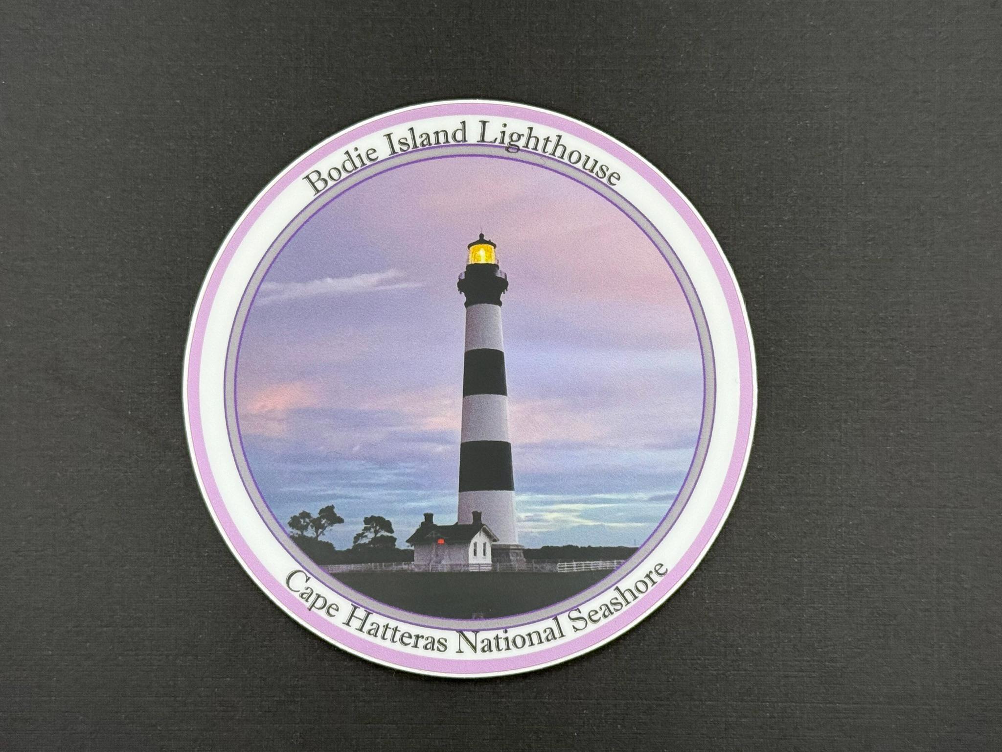 Bodie Island Lighthouse Sticker, Outer Banks Sticker, Water-resistant ...