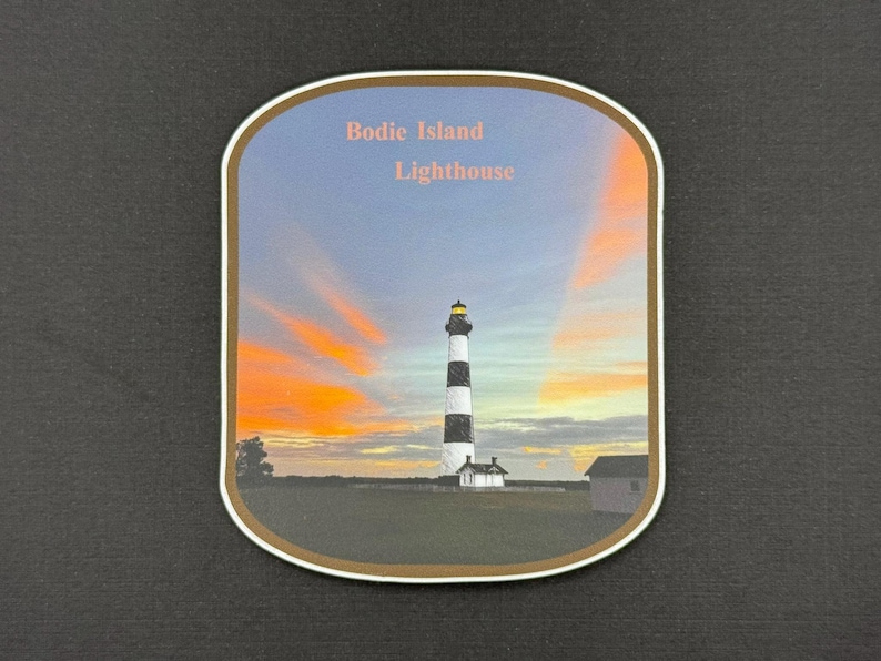 Bodie Island Lighthouse Sticker | Outer Banks Lighthouse Sticker ...