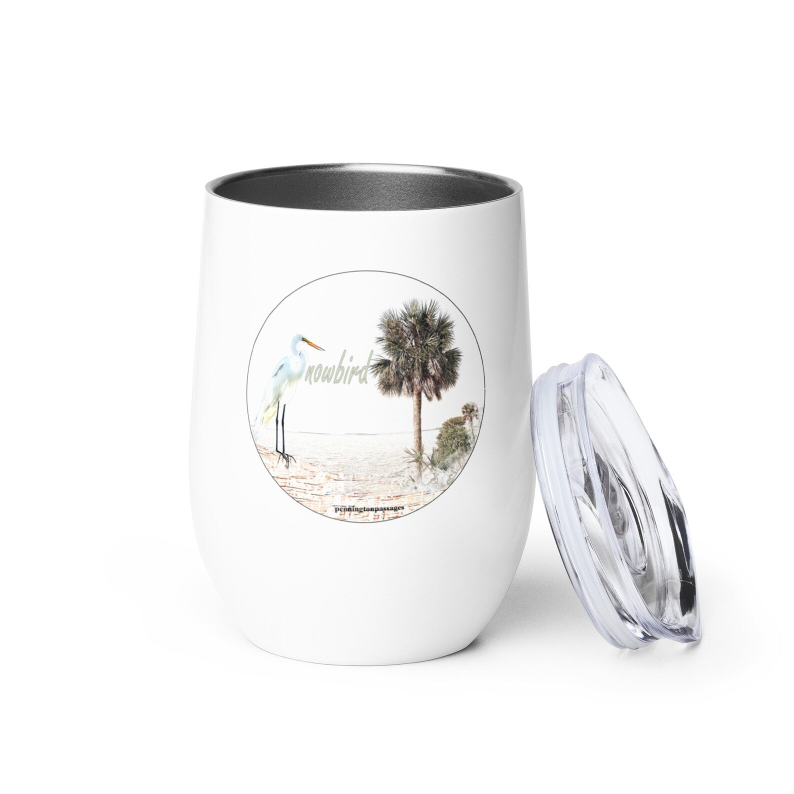 Snowbird Wine Tumbler | Stainless Steel Wine Tumbler | Snowbird Gifts ...