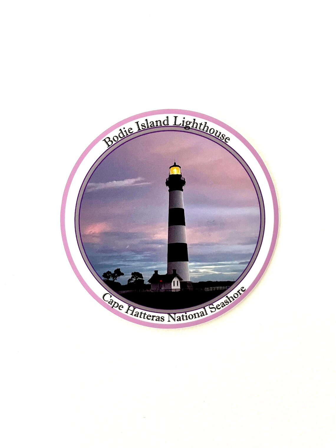 Bodie Island Lighthouse Sticker, Outer Banks Sticker, Water-resistant ...