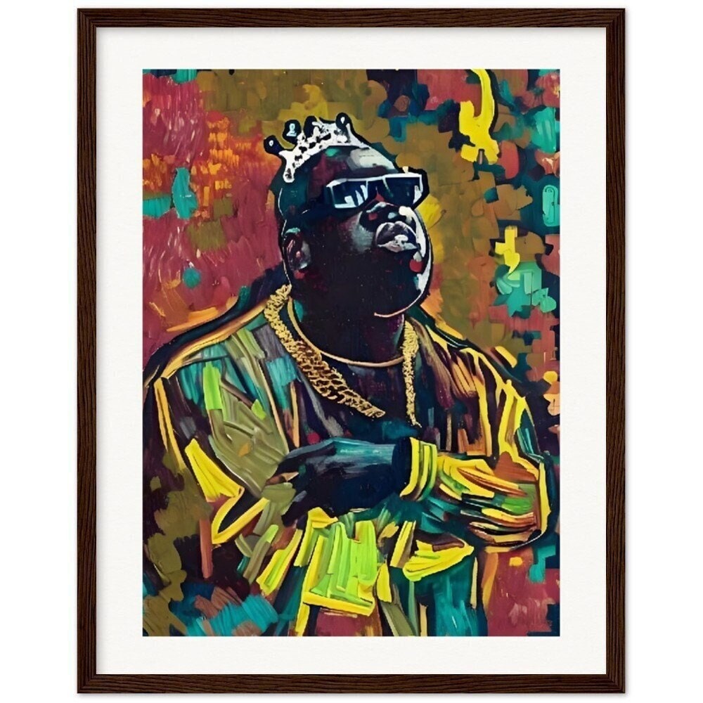Poster Framed Biggie Small Notorious Big Big Poppa WITH a - Etsy