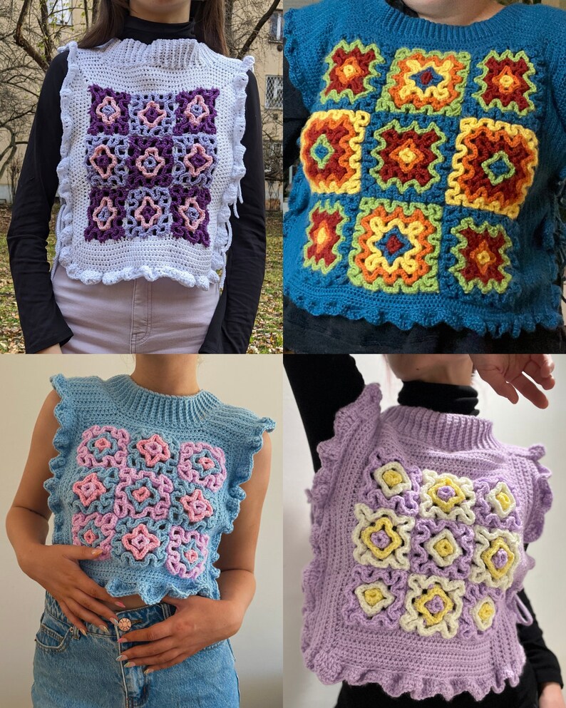 Squiggle Vest Crochet Pattern - Etsy