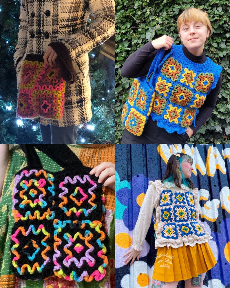 Squiggle Set Crochet Pattern Bundle - Etsy