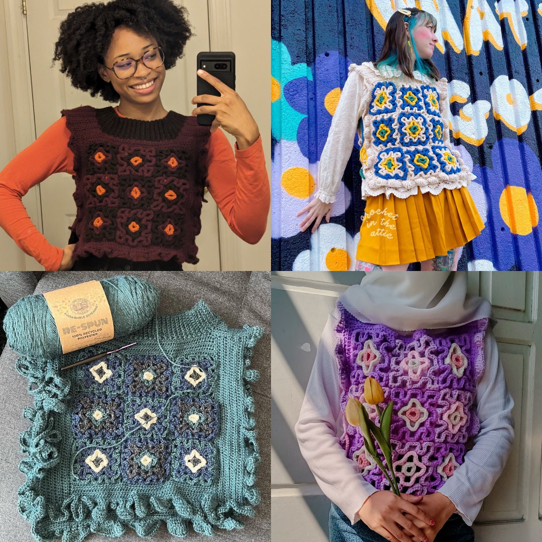Squiggle Vest Crochet Pattern - Etsy