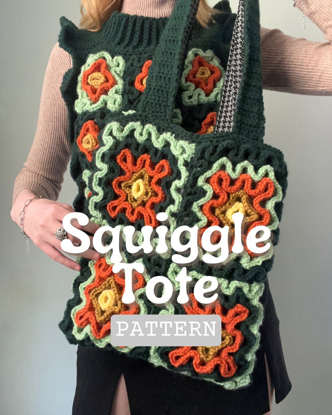 Squiggle Tote Crochet Pattern - Etsy