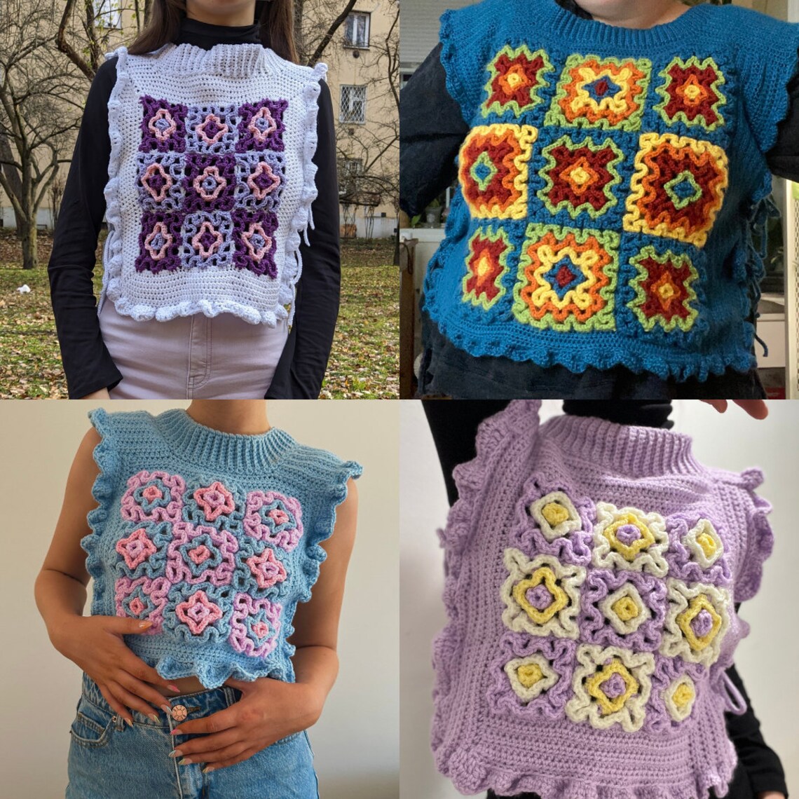 Squiggle Vest Crochet Pattern - Etsy