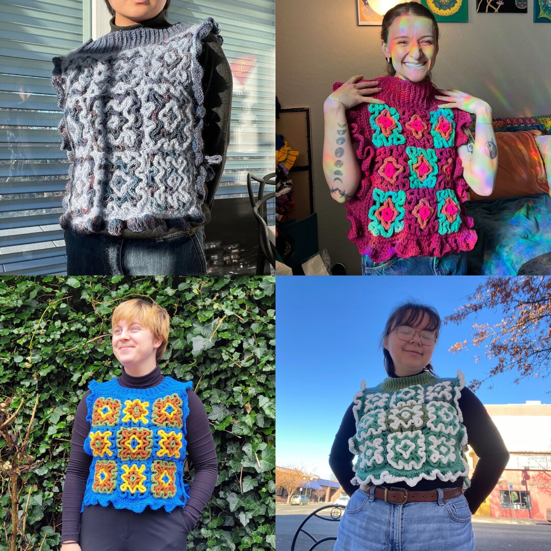 Squiggle Vest Crochet Pattern - Etsy