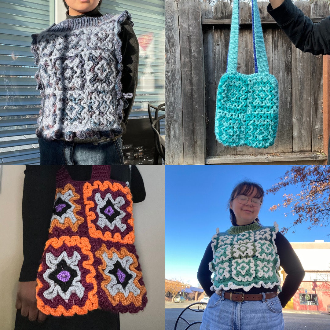 Squiggle Set Crochet Pattern Bundle - Etsy