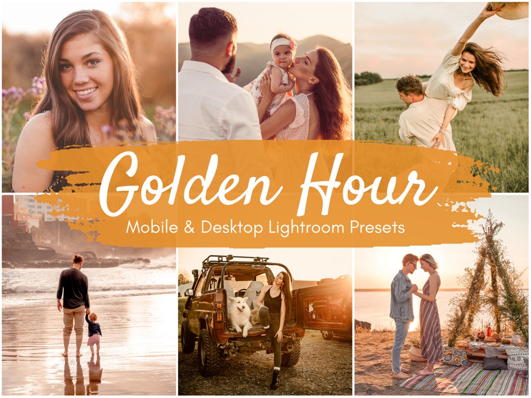 10 Golden Hour Presets | Lightroom Mobile & Desktop | Warm Filters ...