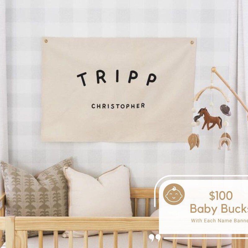 Baby Name Canvas - Etsy