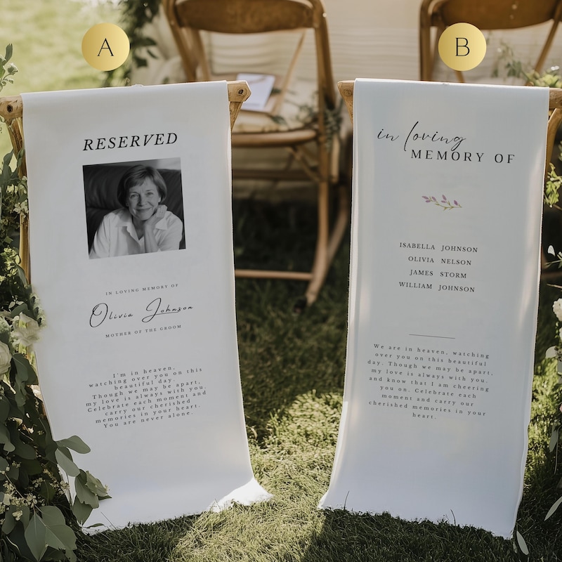In Loving Memory Wedding Sign - Etsy