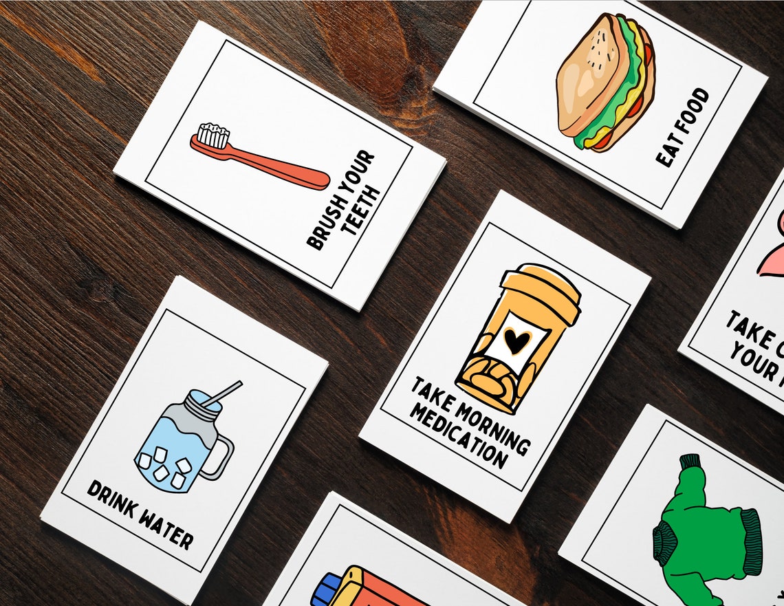 Self Care Task Cards Printable PDF Daily Care Tasks Printable ...