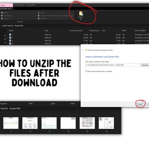 ADHD Productivity Printable Task Kit Executive Dysfunction Hacks ...