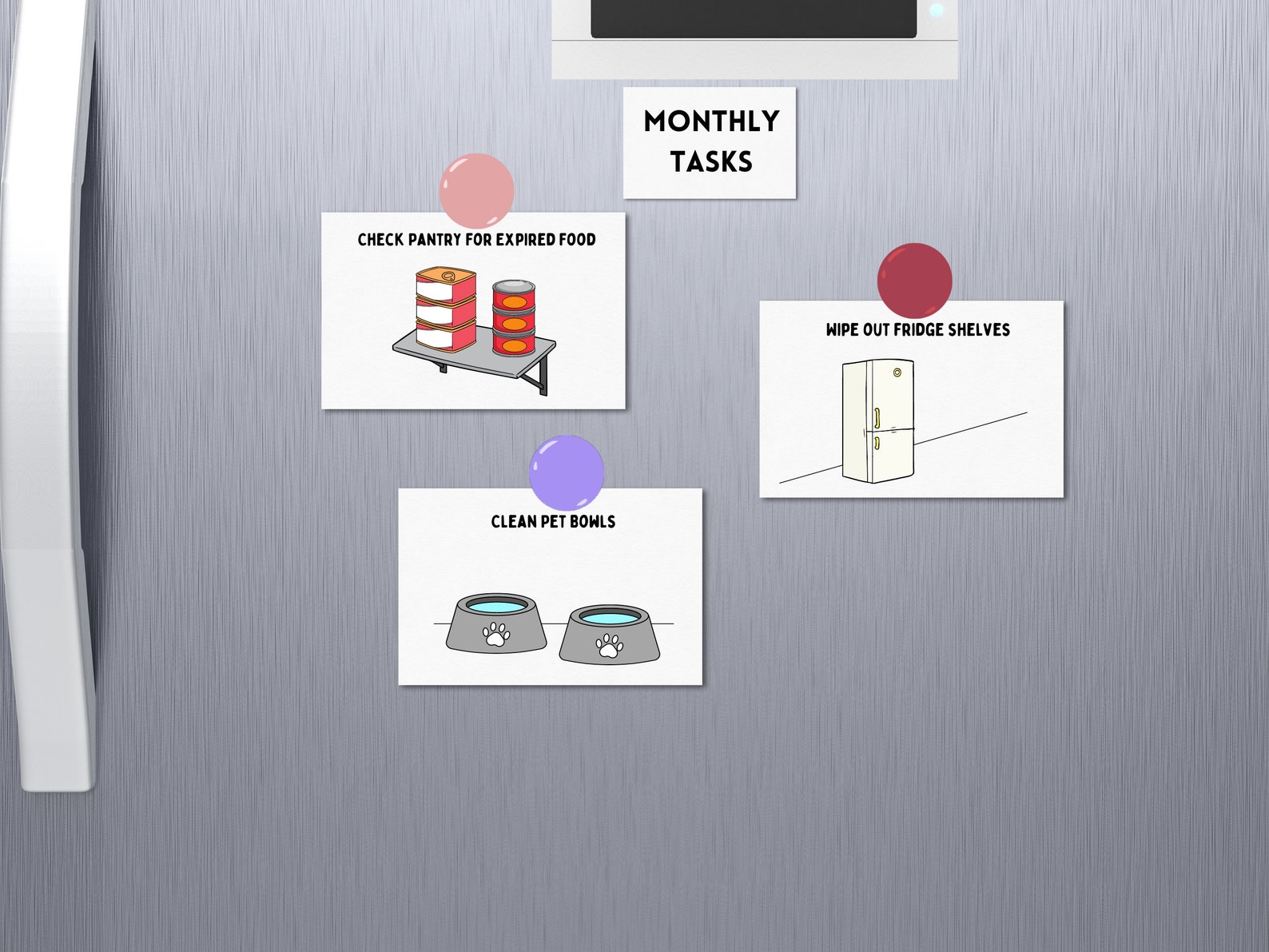 Cleaning Task Cards Kit | Productivity Life Hack | ADHD Executive ...