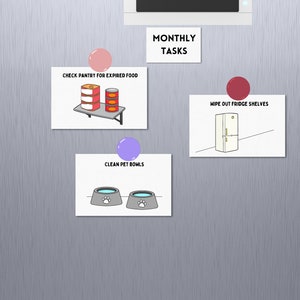 Cleaning Task Cards Kit Productivity Life Hack ADHD Executive ...