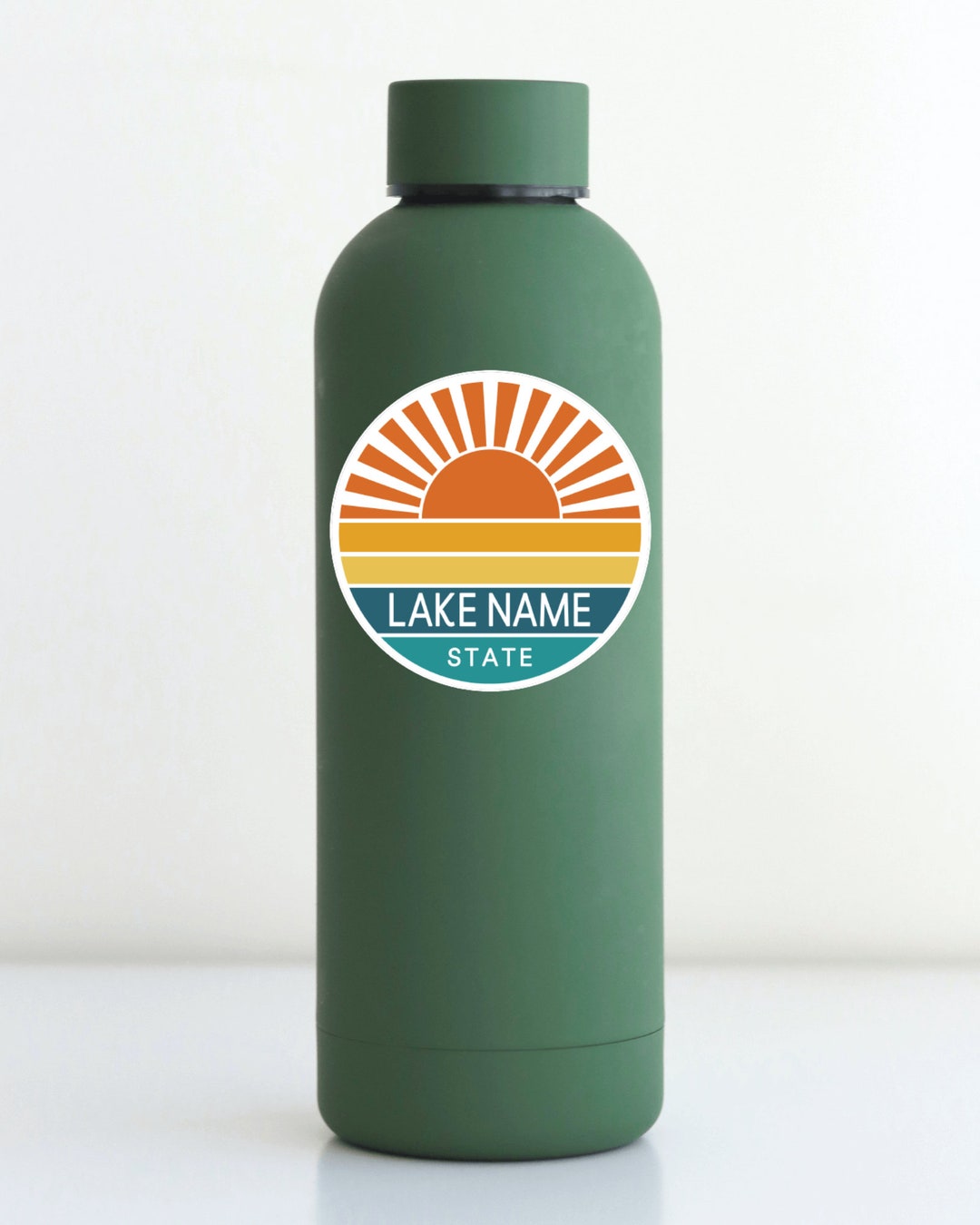 Lake Name Sticker or Pond Sticker Sunshine Lake Custom Personalized ...