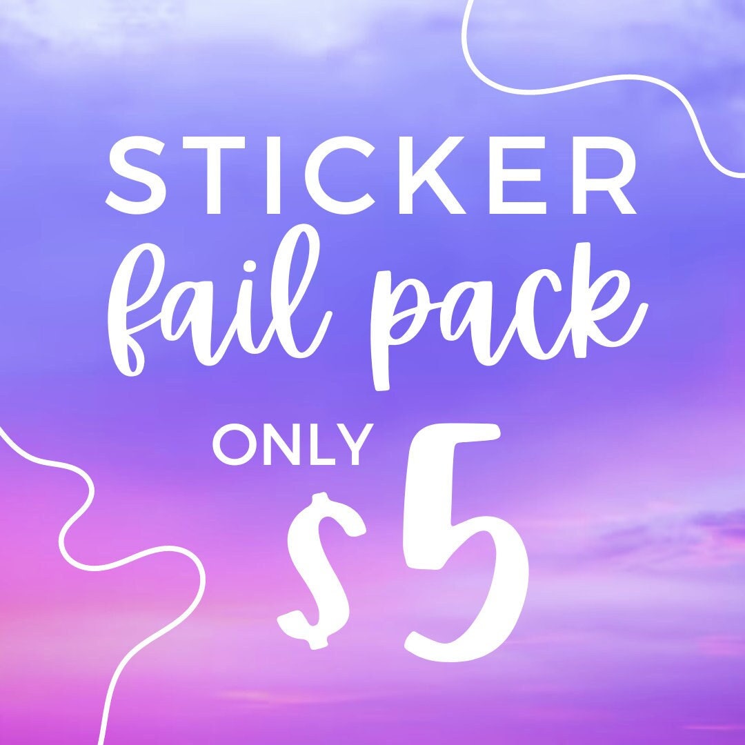 Sticker Fail Pack KPOP Mystery Grab Bag 7 Waterproof Vinyl Stickers ...