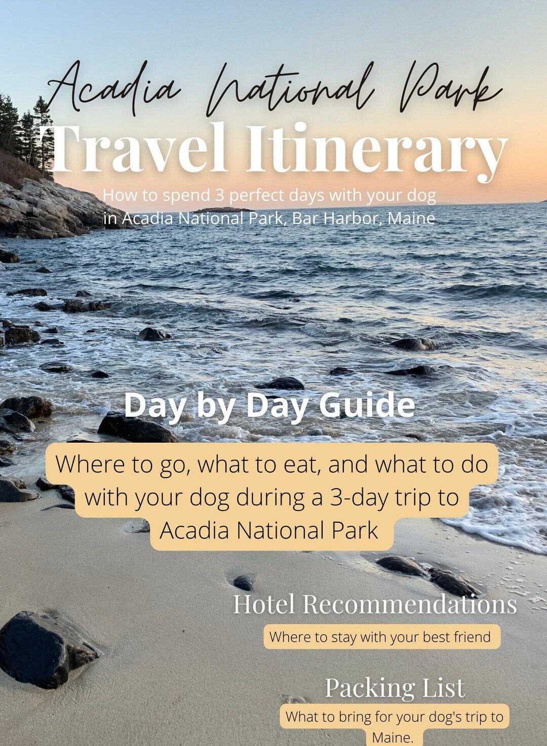 Acadia National Park 3 Day Guide / Acadia Itinerary / Travel Itinerary ...