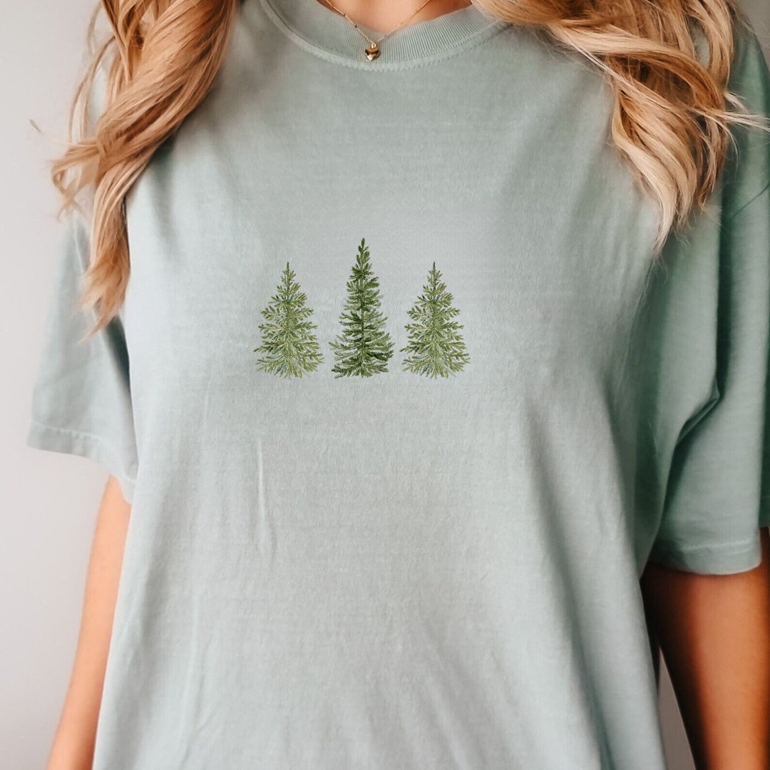 Simple Winter Pine Trees T-shirt / Pine Trees Shirt / Minimalist Pine ...