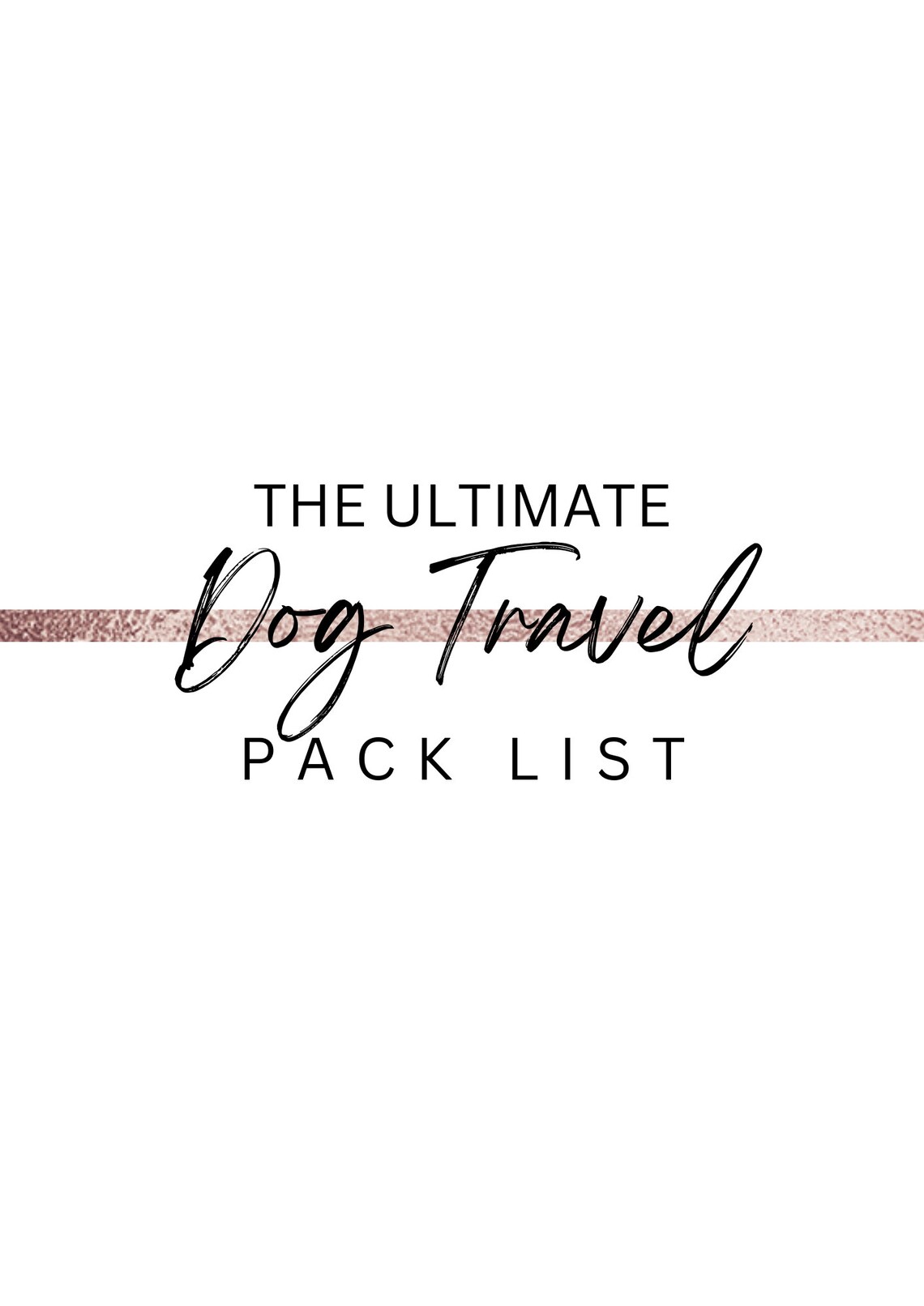 Dog Travel Packing List / Dog Roadtrip Checklist / Instant - Etsy