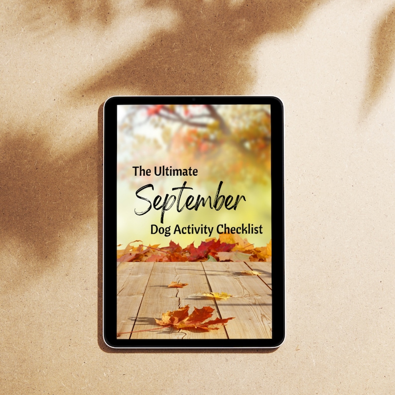 September Dog Activity Checklist / Dog Activity Ideas / - Etsy