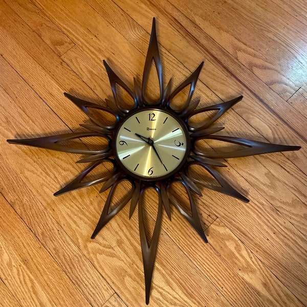 Starburst Clock - Etsy