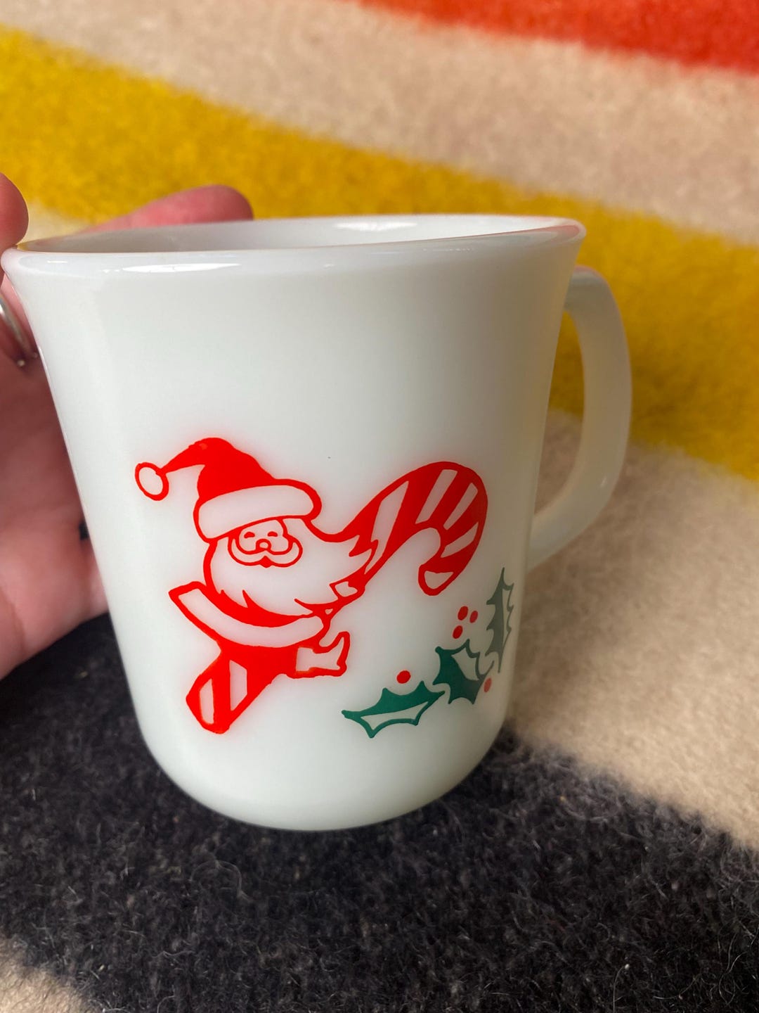 Vintage Rare Pyrex Employee Gift Holiday Mug Christmas Mid Century ...