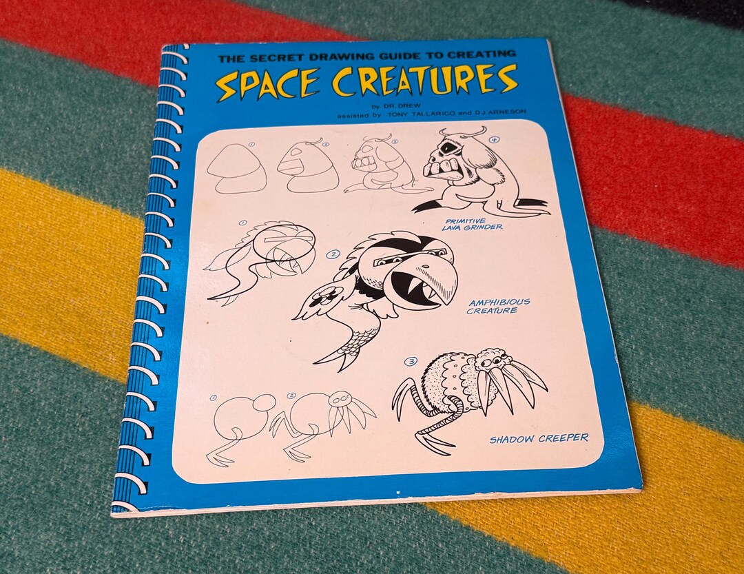 Vintage 1980s the Secret Drawing Guide to Creating Space Creatures ...