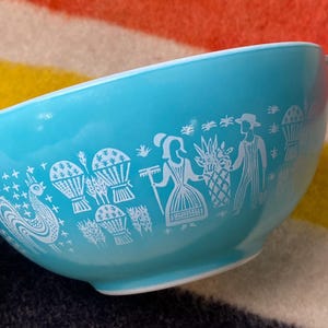Vintage Rare Pyrex Lady on the Left Butterprint 442 Cinderella Handle ...