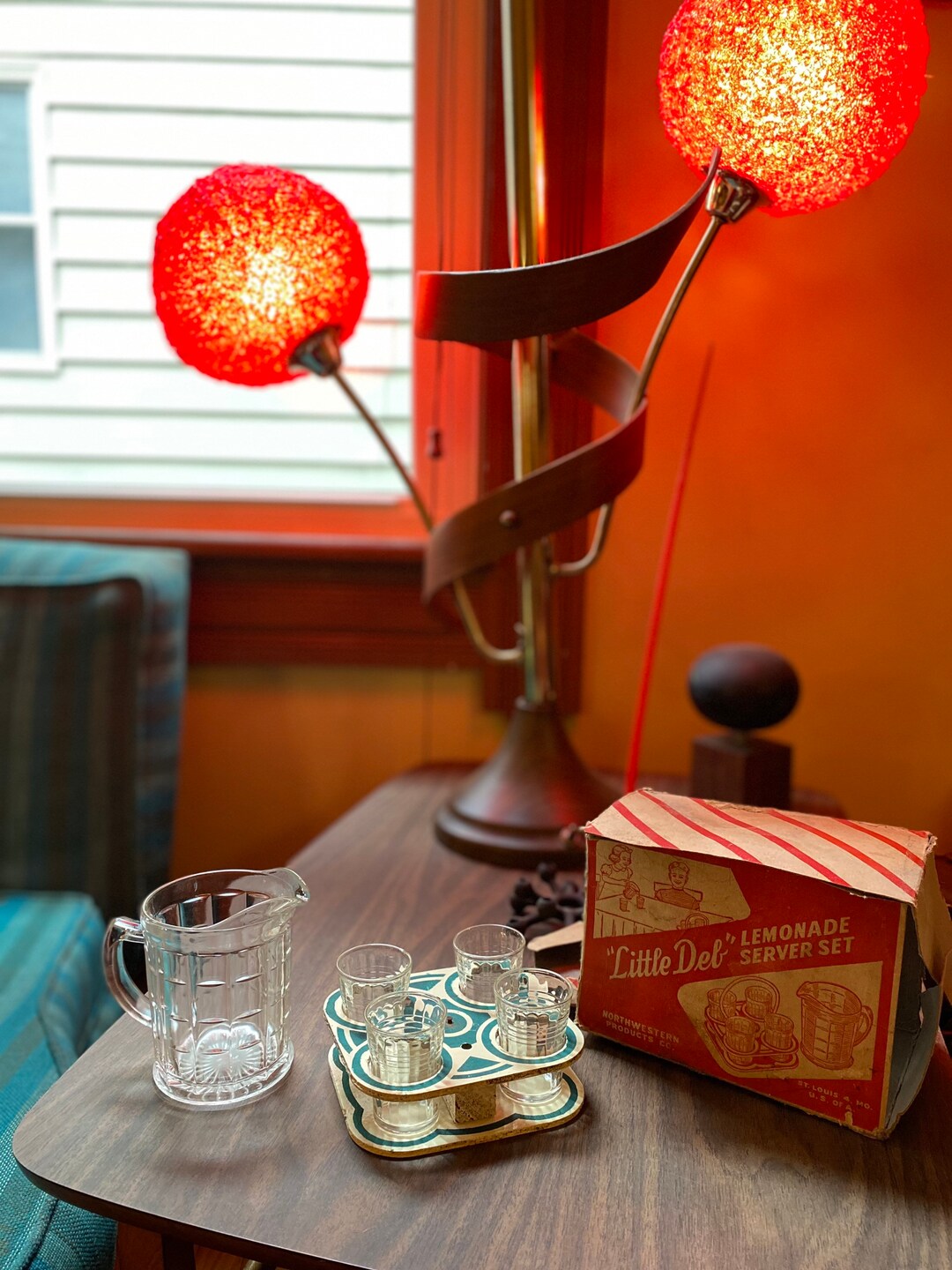 Vintage ‘little Deb’ Lemonade Set W/ Original Box and Stand Hazel Atlas ...