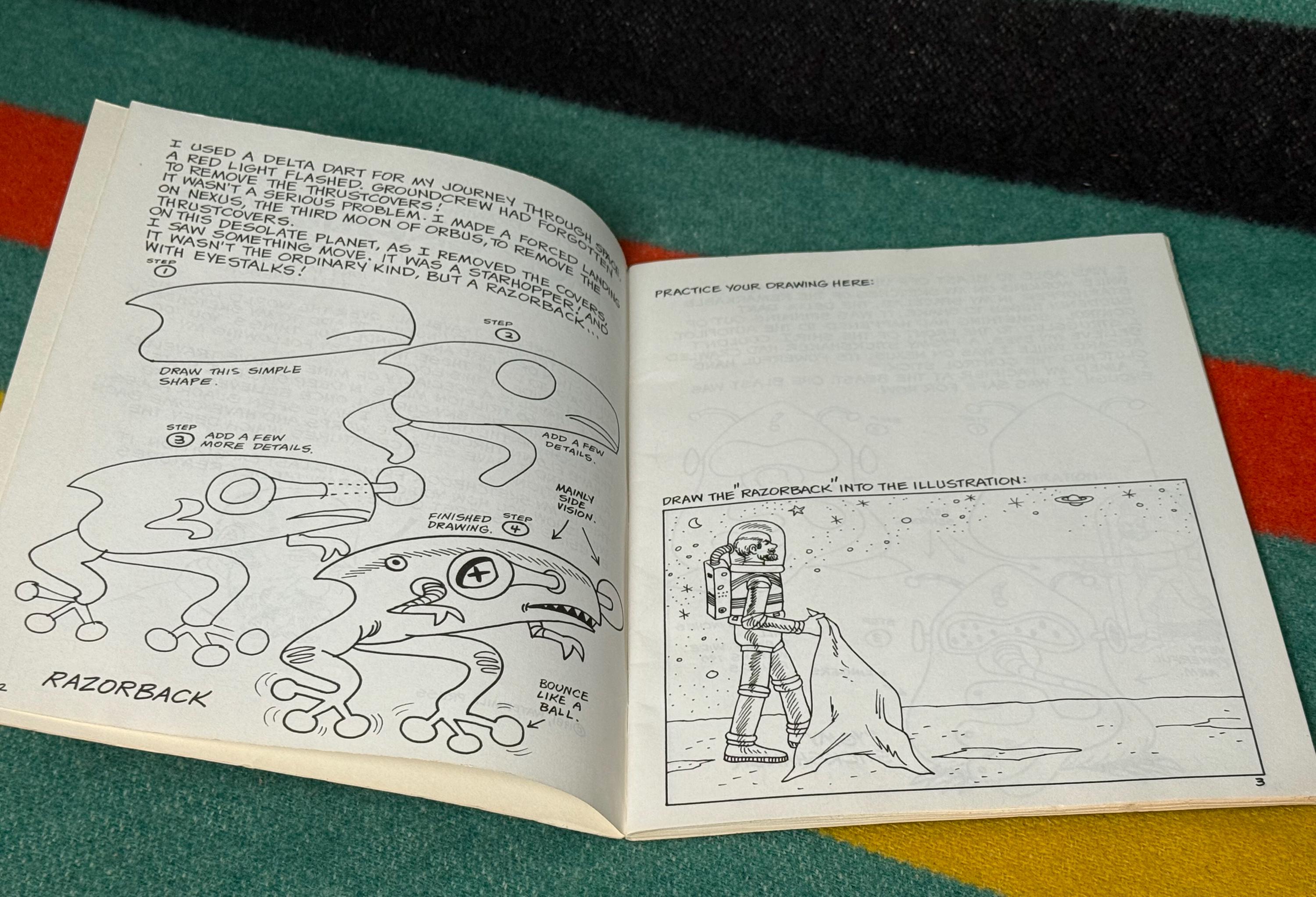 Vintage 1980s the Secret Drawing Guide to Creating Space Creatures ...