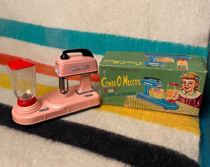 Vintage Daiya Toys Tin Litho Battery Operated Combi-o-mixers 2-in-1 ...