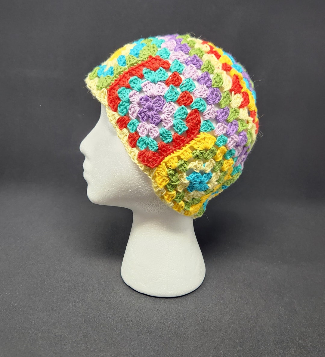 Crocheted Skull Cap - Etsy