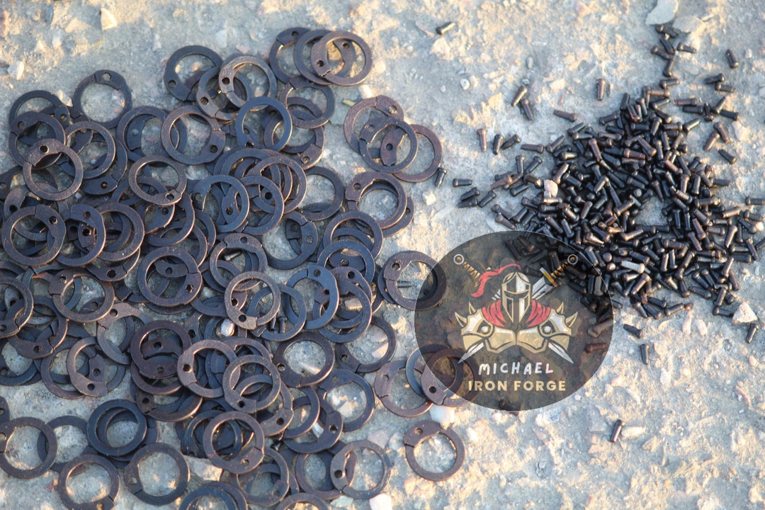 Chainmail Blackened Mild Steel Loose Flat Rings Mild Steel - Etsy