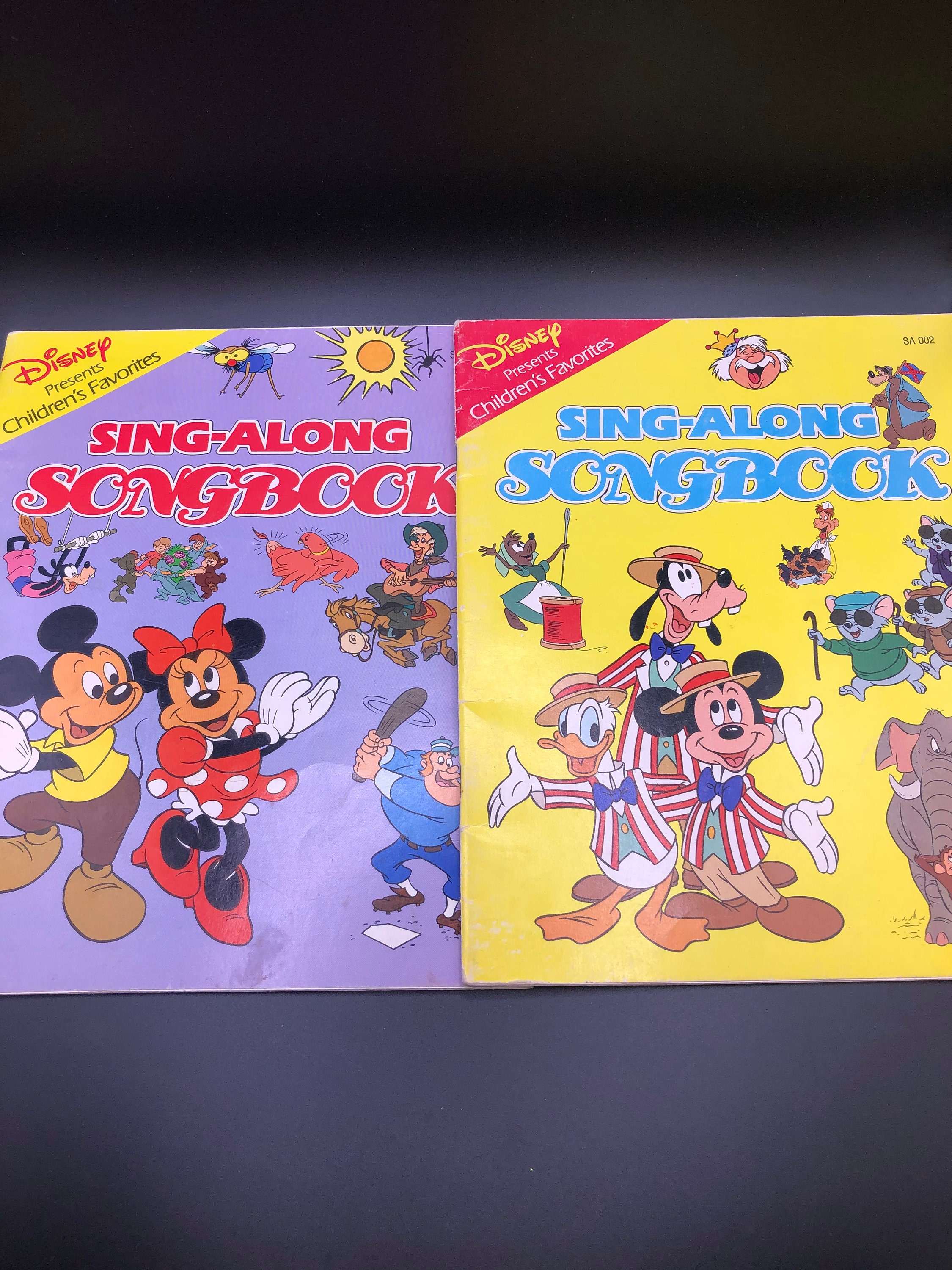 Disney Sing Along Books - Etsy